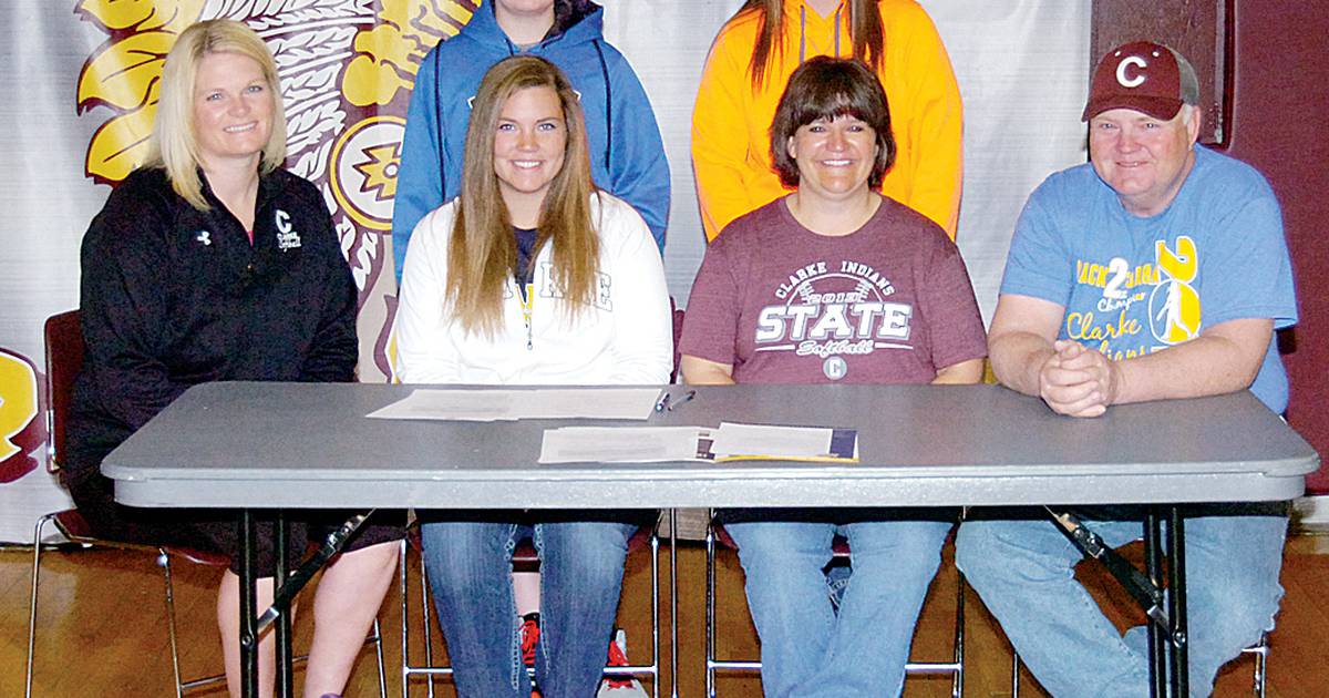 Carson signs with Clarke University – Osceola-Sentinel Tribune